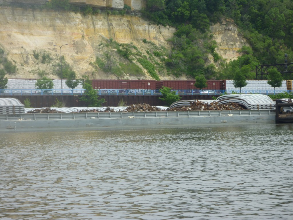 Scrap Metal Barge | Man and Yak